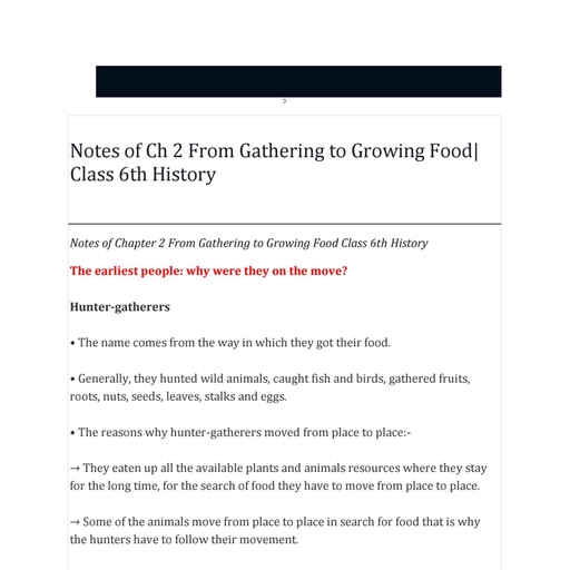 History Ch-2 - All Subjects - Notes - Teachmint
