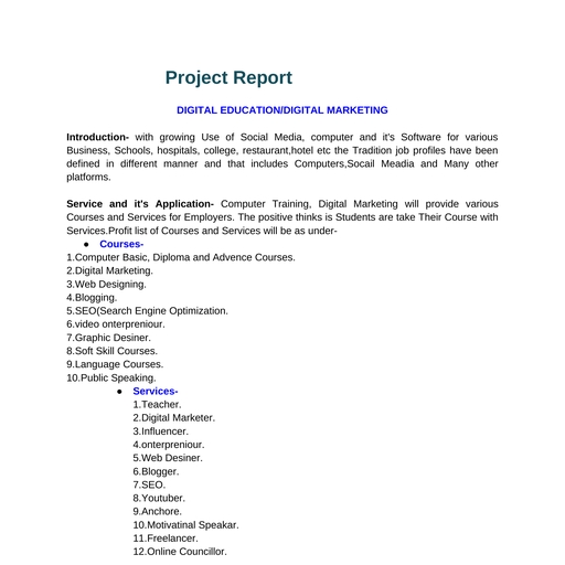 DIGITAL EDUCATION PROJECT - English Language - Notes - Teachmint