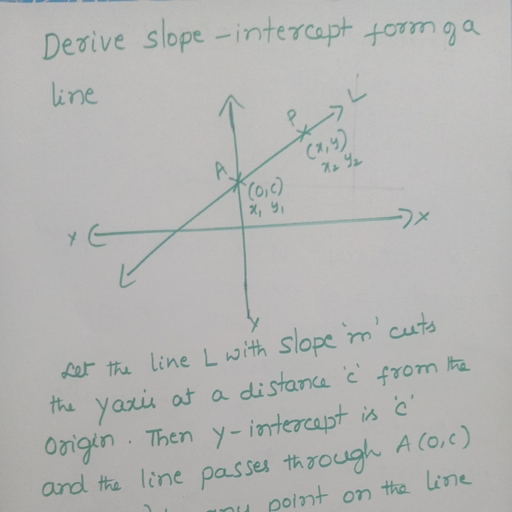 1pu st lines derivation.p - Maths - Notes - Teachmint