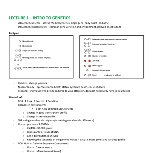 Genetics.pdf - Fundamentals Of Genetics - Notes - Teachmint