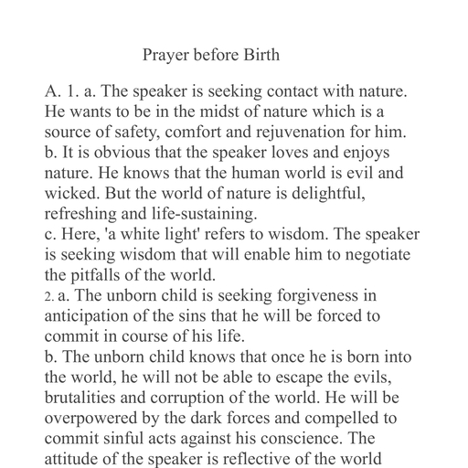 Prayer Before Birth - English - Free PDF Download 2026
