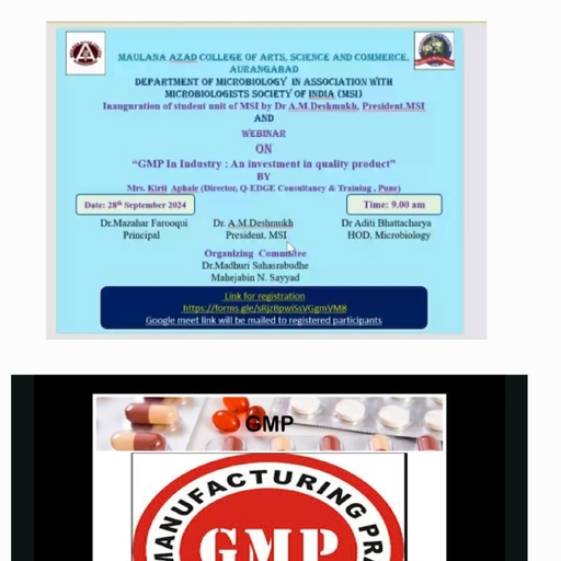 GMP WEBINAR- ALL SLIDES.p - SEC - GMP - Notes - Teachmint