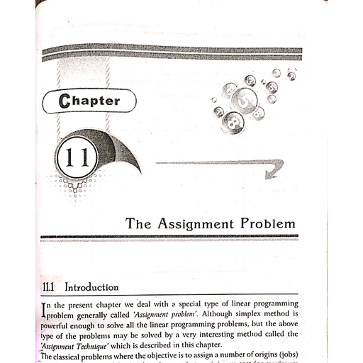 Ch-11 Assignment Problem. - Programming - Notes - Teachmint