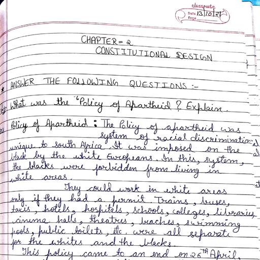 political chapter-2 9th c - Social Science - Notes - Teachmint